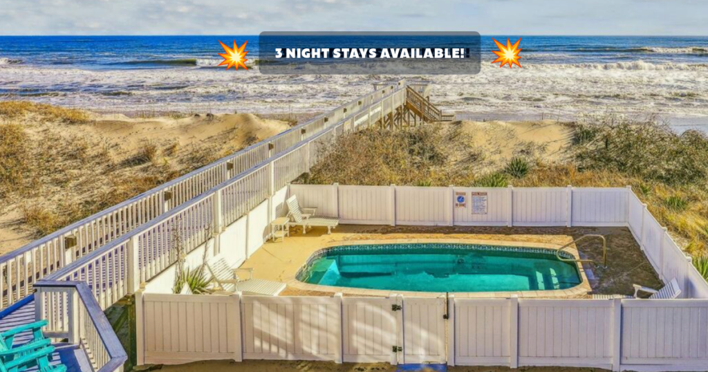 3 Night Stays Available! - Shoreline OBX Vacation Rentals